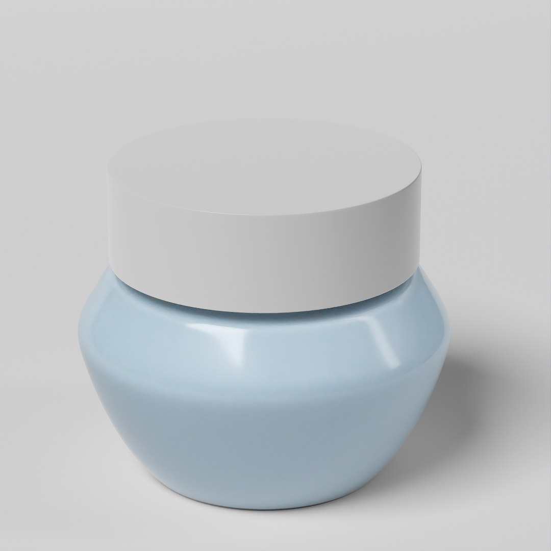 3D Cream Jar 46 model - TurboSquid 1965913