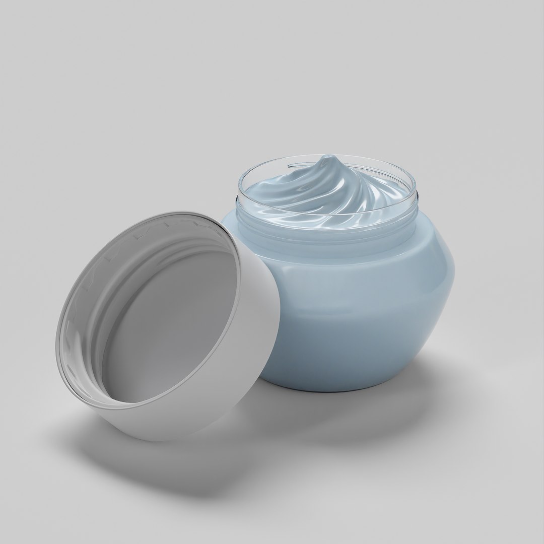 3D Cream Jar 46 model - TurboSquid 1965913