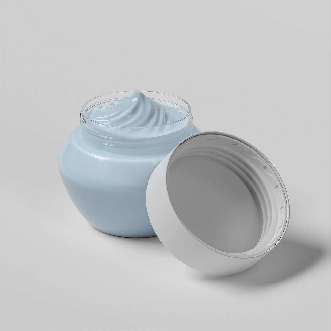3D Cream Jar 46 model - TurboSquid 1965913