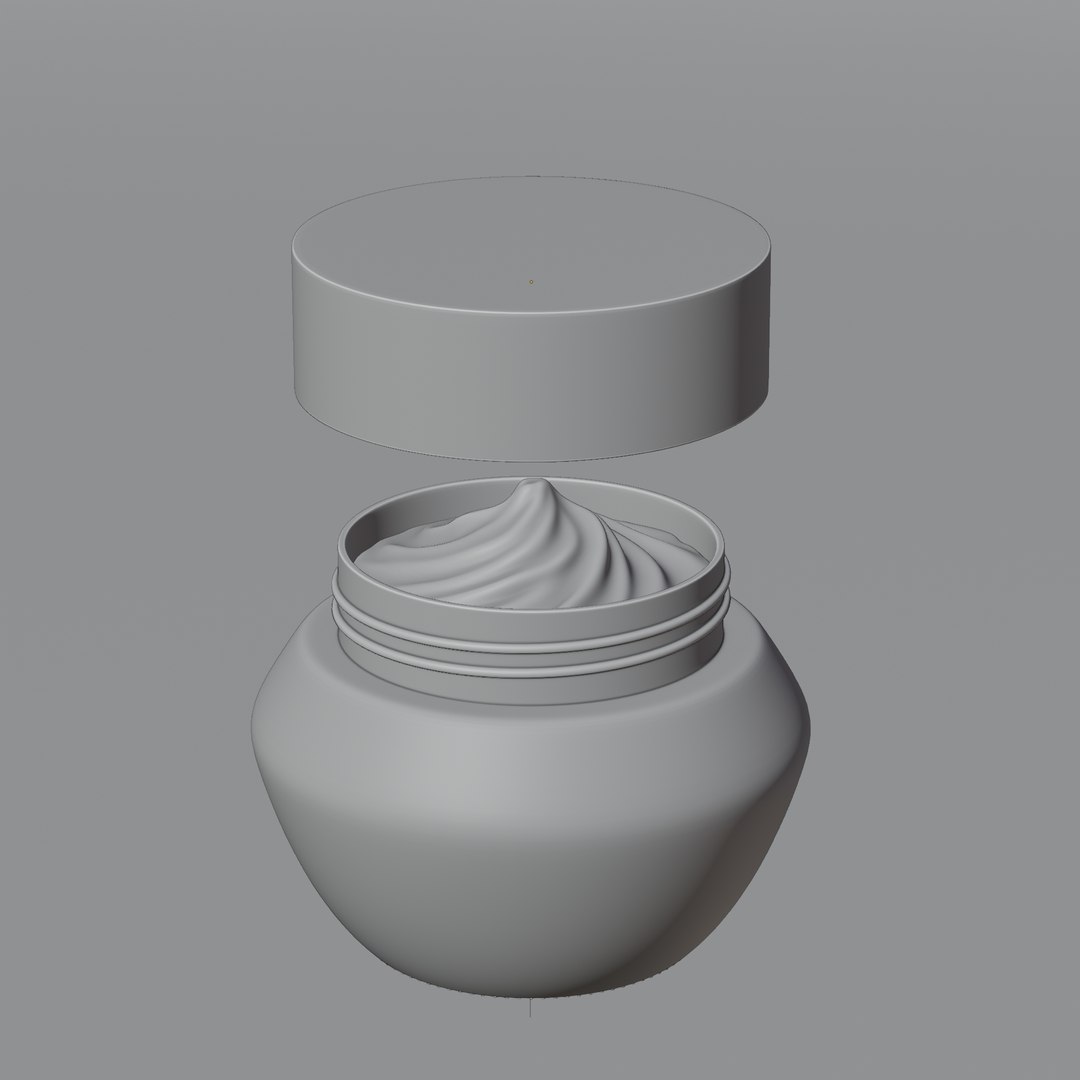 3D Cream Jar 46 model - TurboSquid 1965913