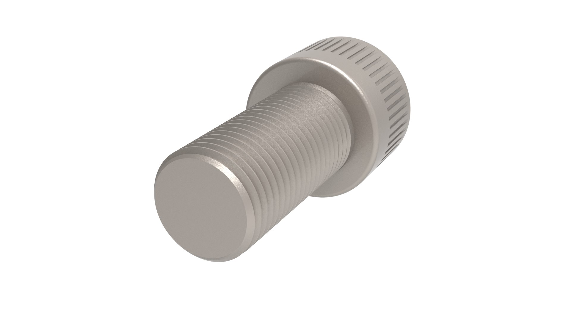 3D Socket Head Bolt 1-2 Tread -1-2 BSW Allen Bolt Model - TurboSquid ...
