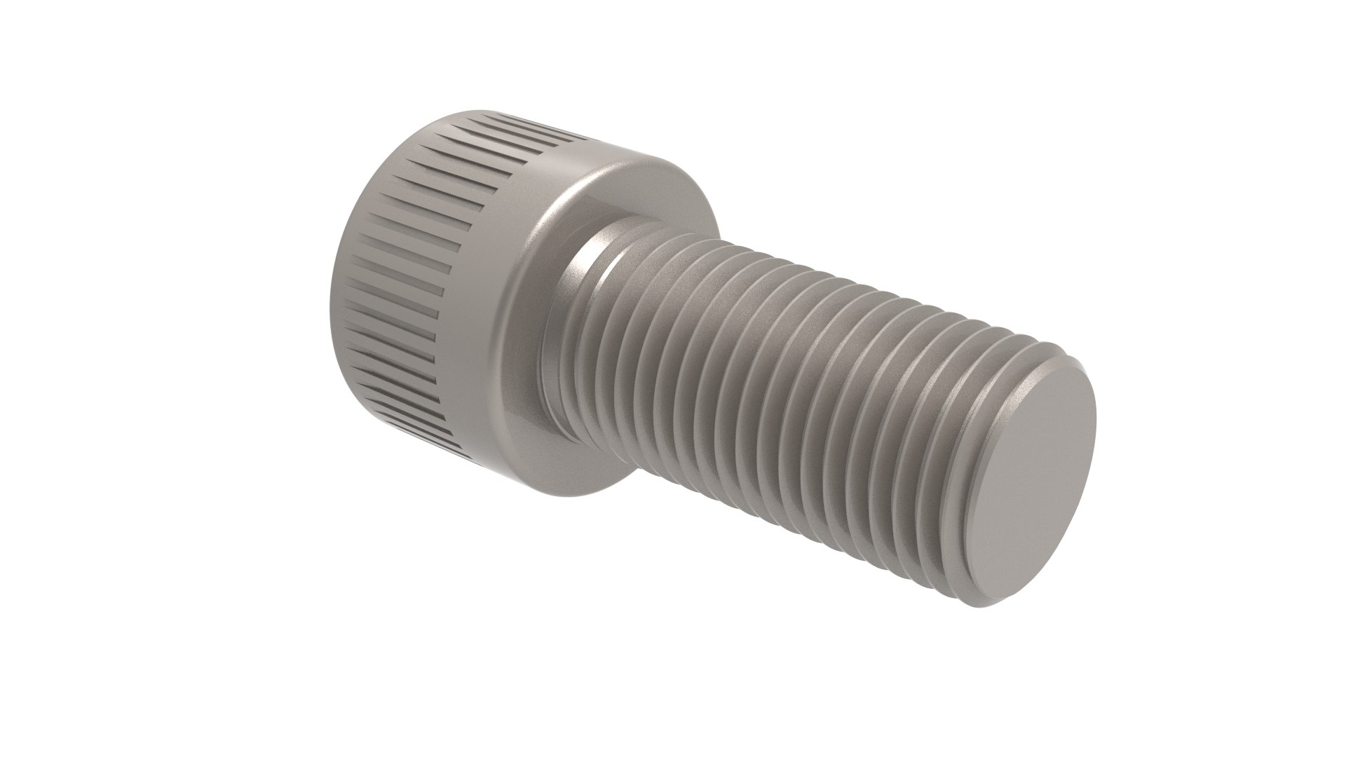 3D Socket Head Bolt 1-2 Tread -1-2 BSW Allen Bolt Model - TurboSquid ...