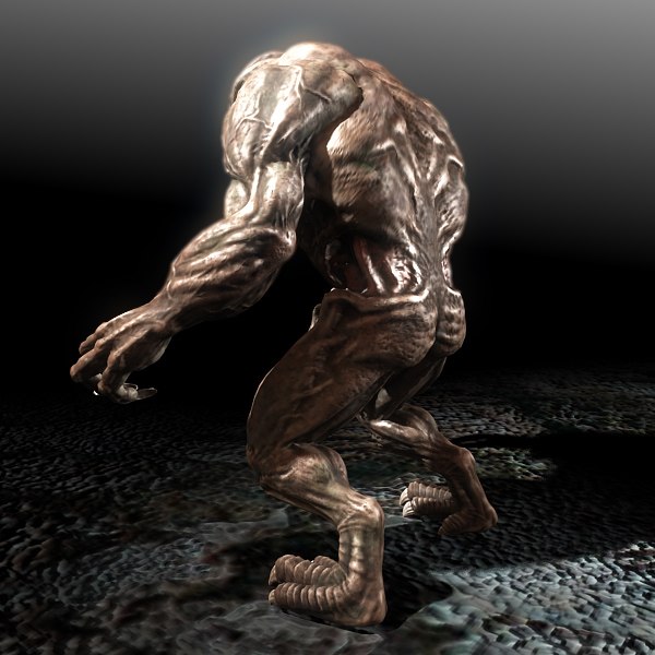monster creature 3d model