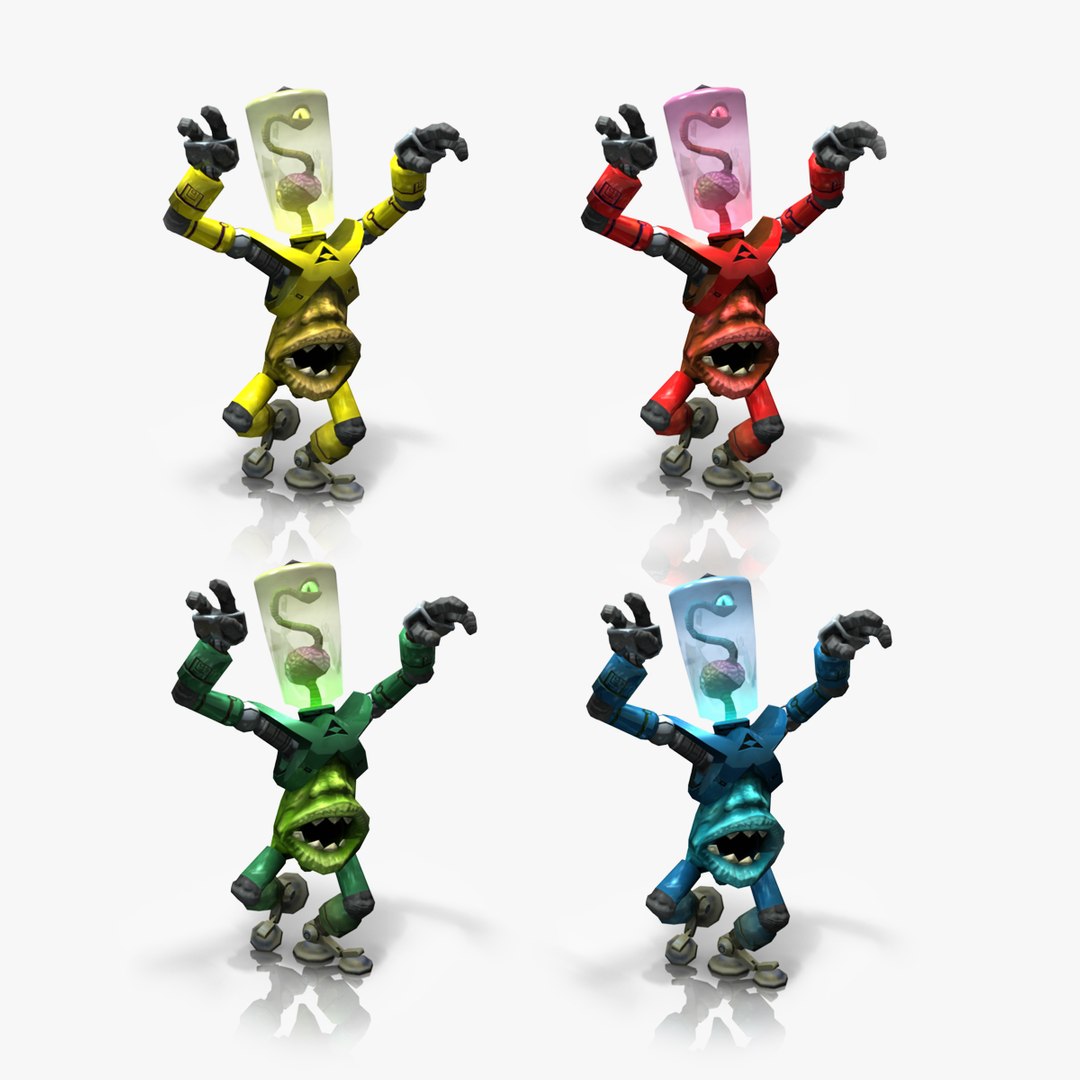 Alien Invader Rigged Animate Ma