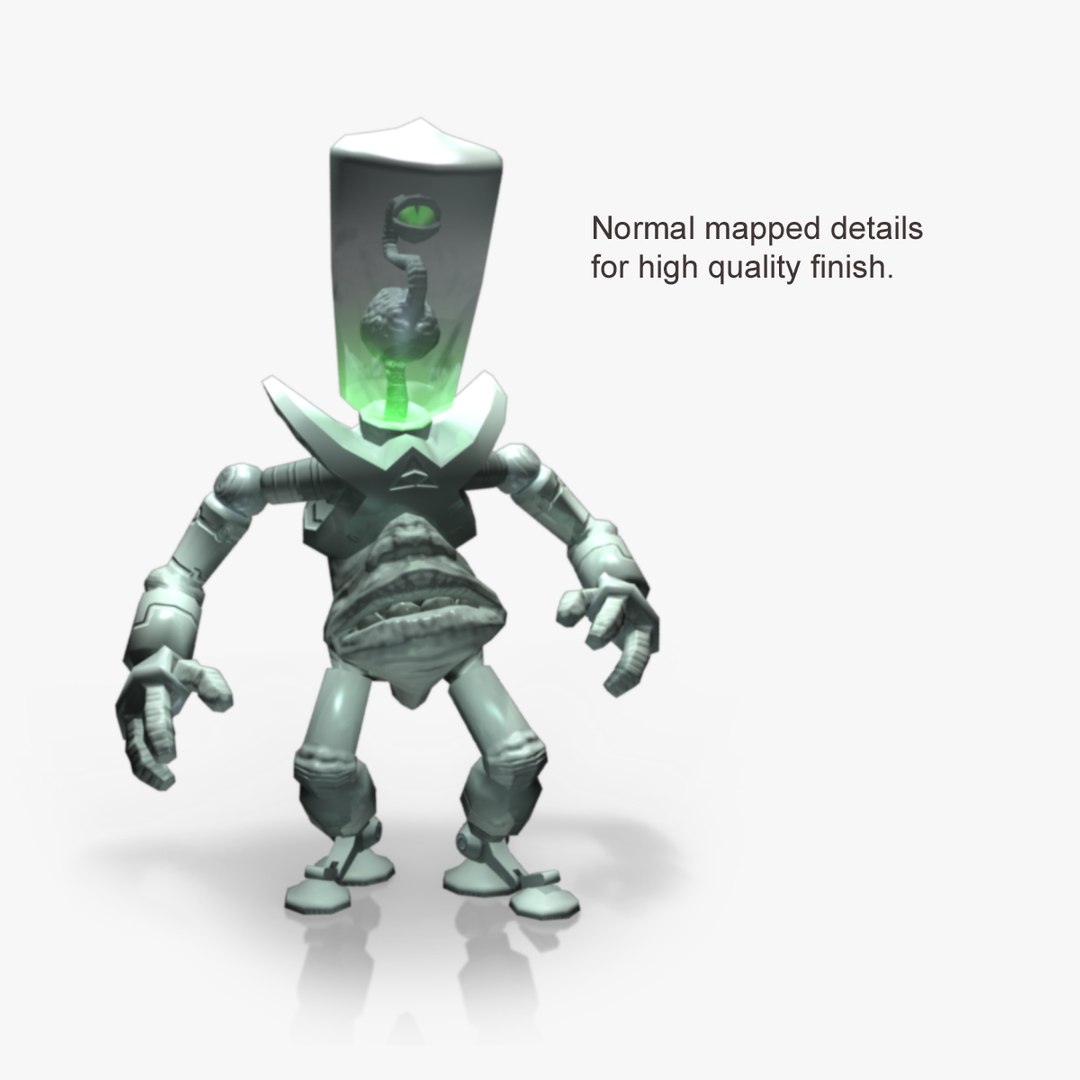 Alien Invader Rigged Animate Ma