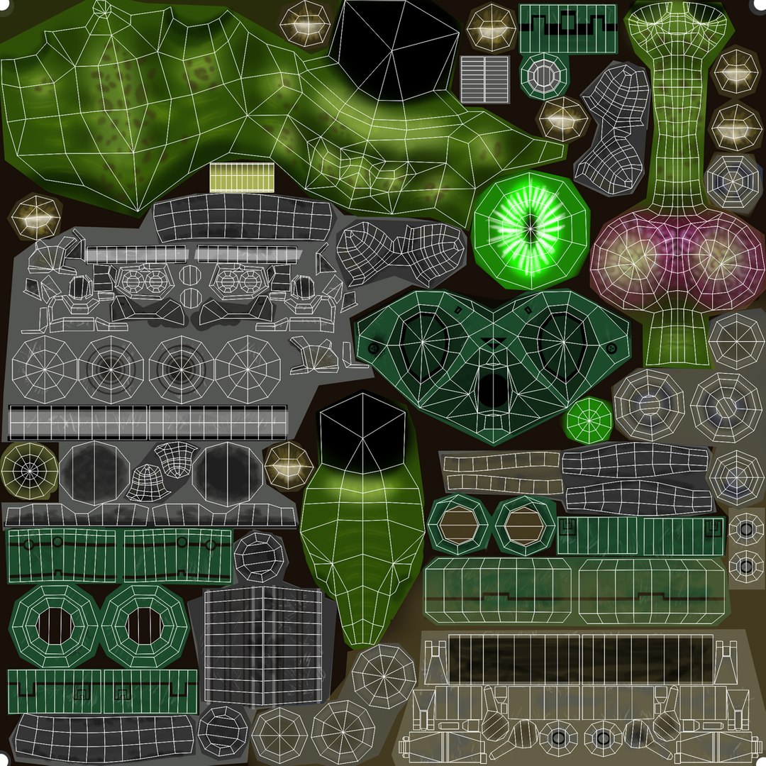 Alien Invader Rigged Animate Ma