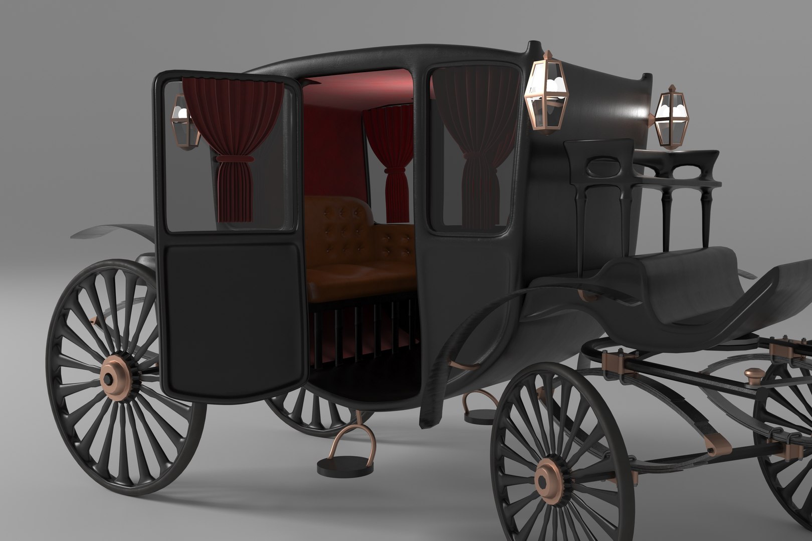 3D Realistic Vintage Luxury Carriage - TurboSquid 1379563