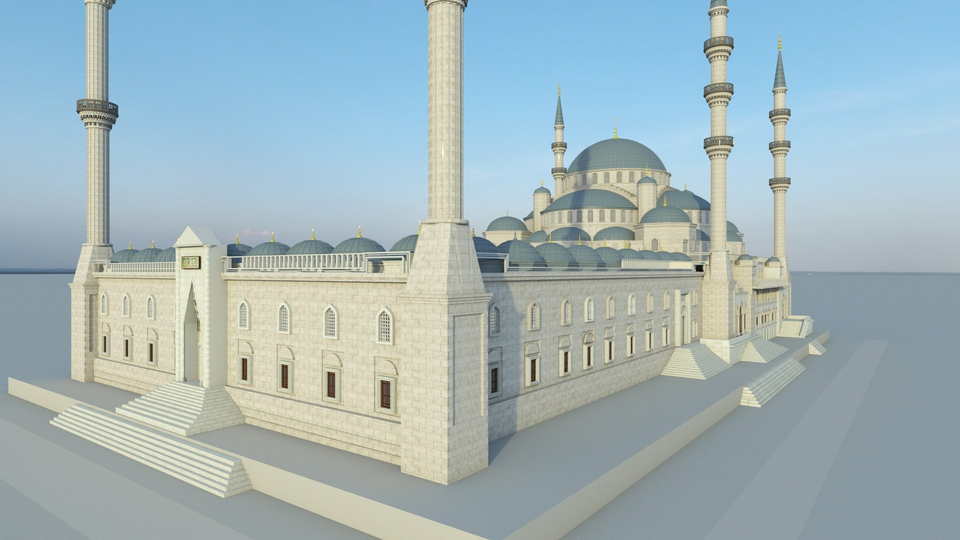Blue Mosque 3D - TurboSquid 2307628