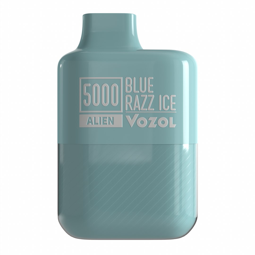 Vozol Alien 5000 Blue Razz Ice - 3D Model PBR 4K Low-poly 3D Model 3D ...