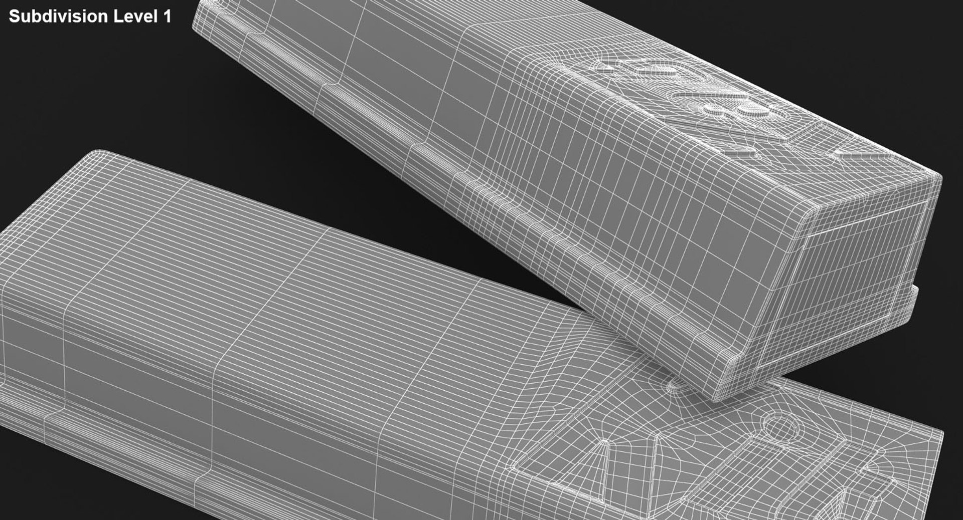 3d realistic broken kit kat