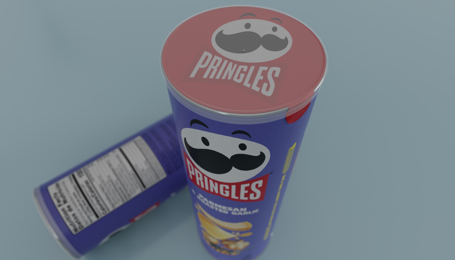 3D Pringles Parmesan And Roasted Garlic Model - TurboSquid 1863111