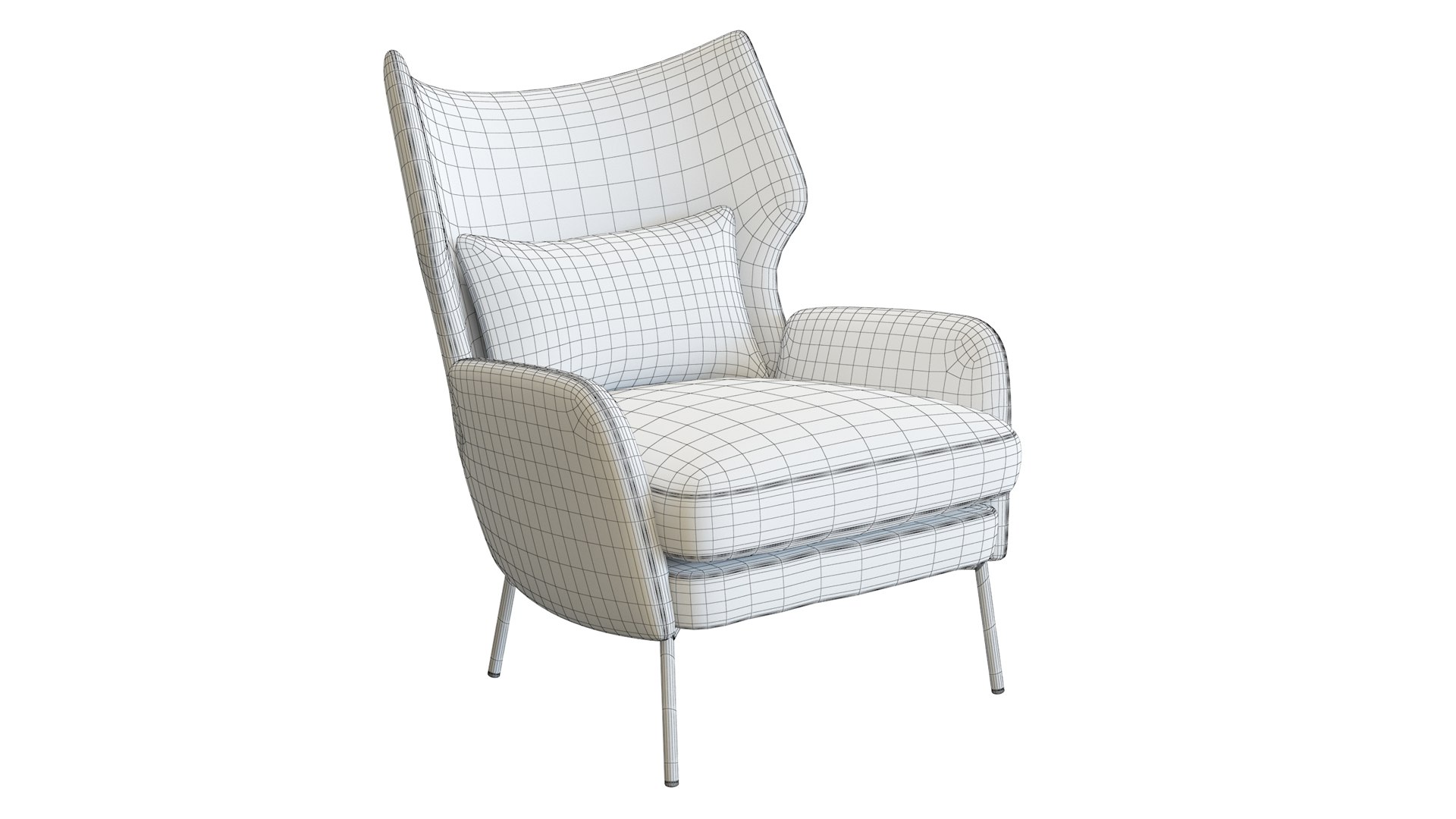 Crate And Barrel Alex Armchair Model - TurboSquid 1983497