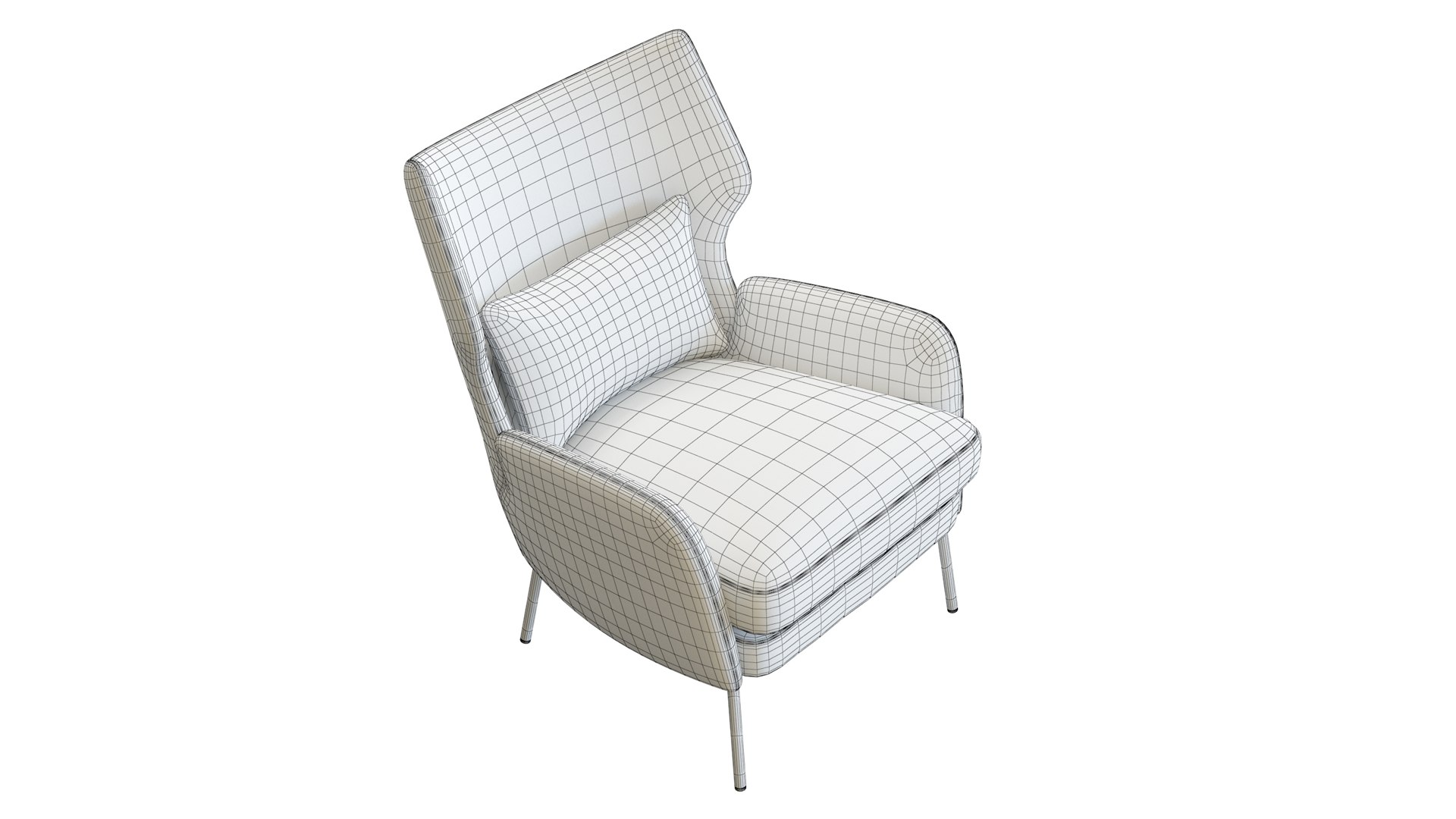 Crate And Barrel Alex Armchair Model - TurboSquid 1983497