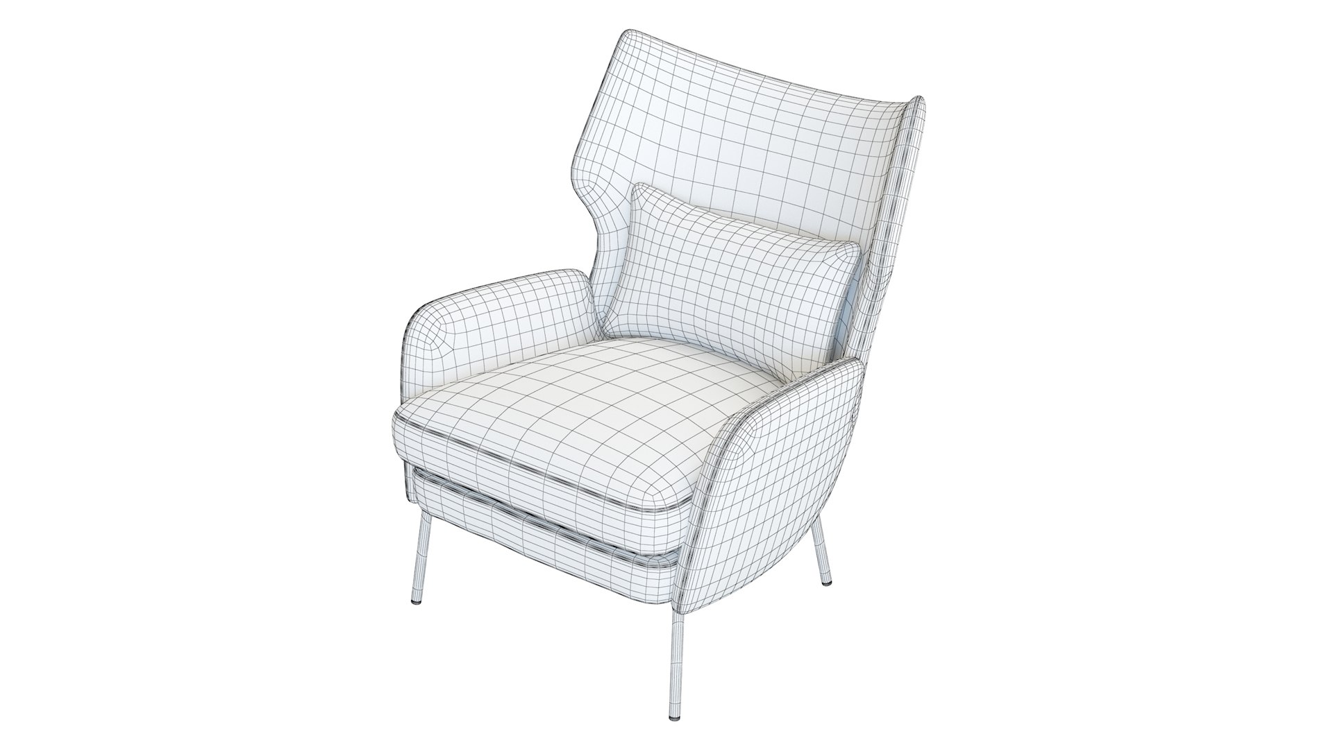 Crate And Barrel Alex Armchair Model - TurboSquid 1983497