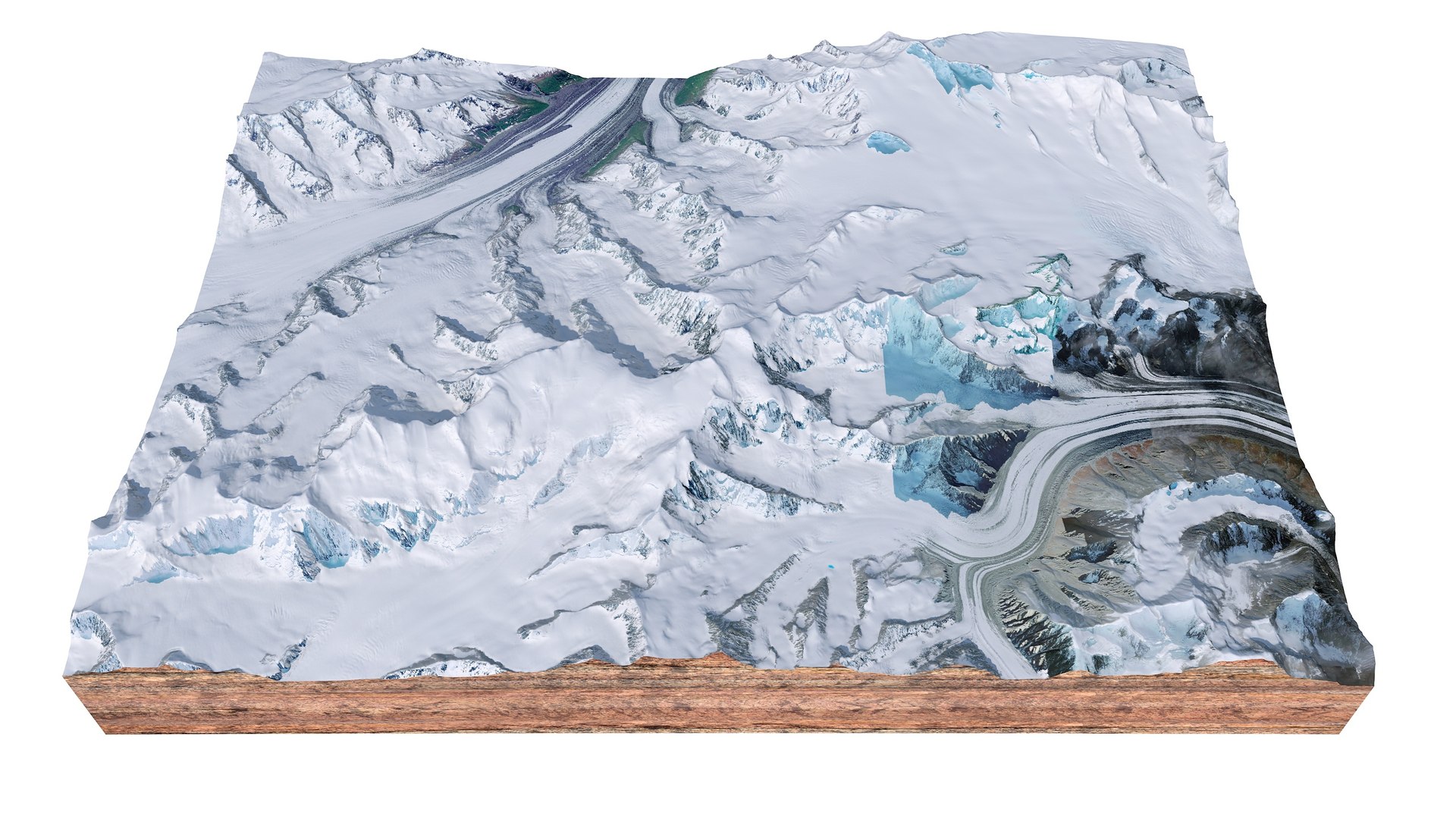 3D Mount Marcus Baker Alaska - TurboSquid 2061857