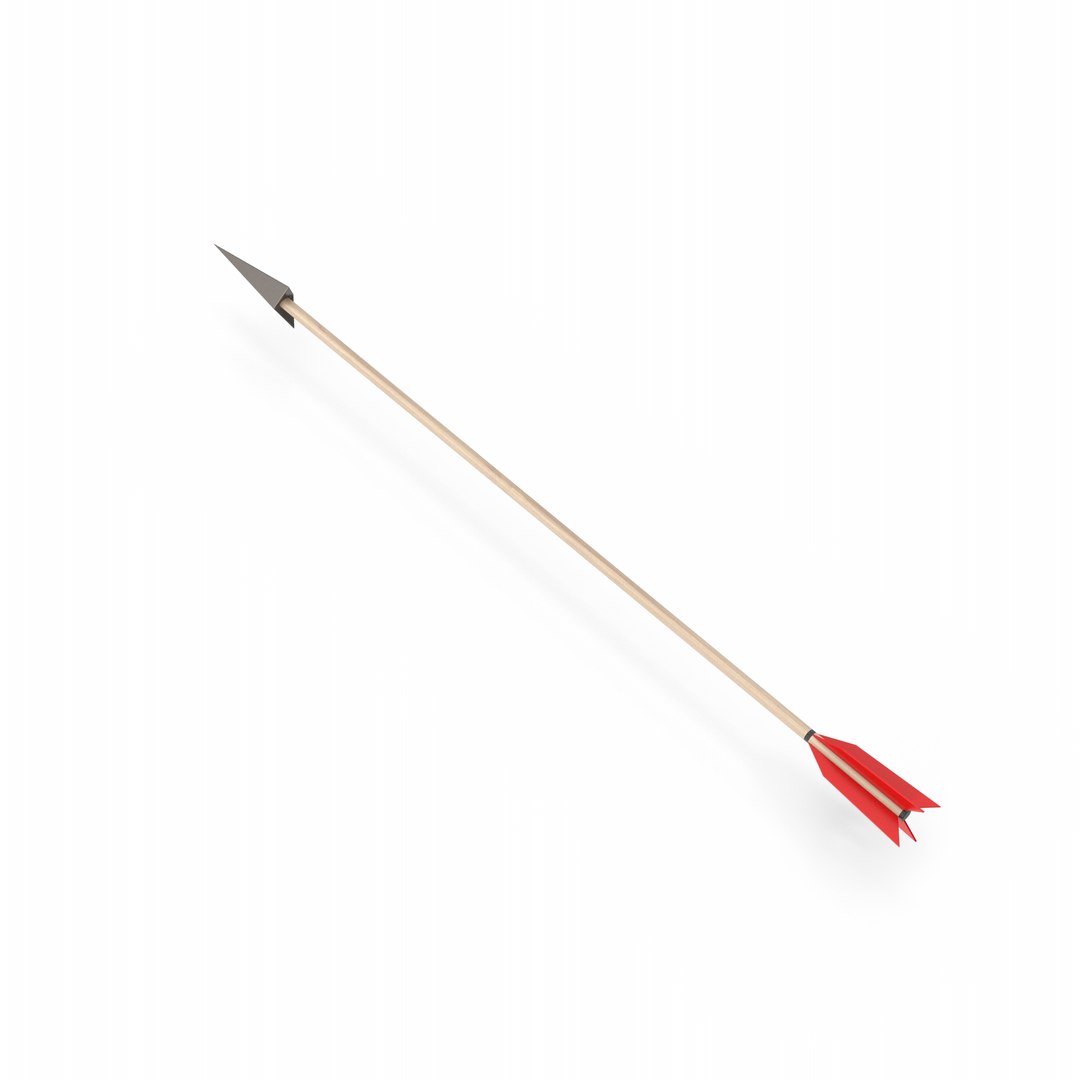 3D Model Wooden Arrow - TurboSquid 2200799