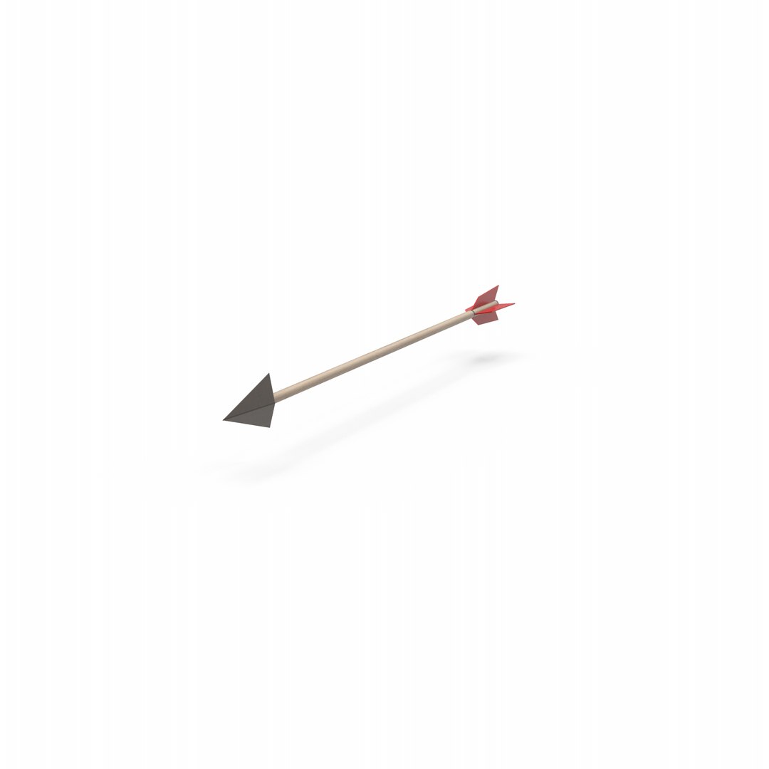 3D Model Wooden Arrow - TurboSquid 2200799