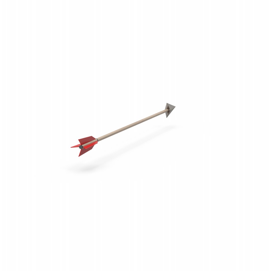 3D Model Wooden Arrow - TurboSquid 2200799
