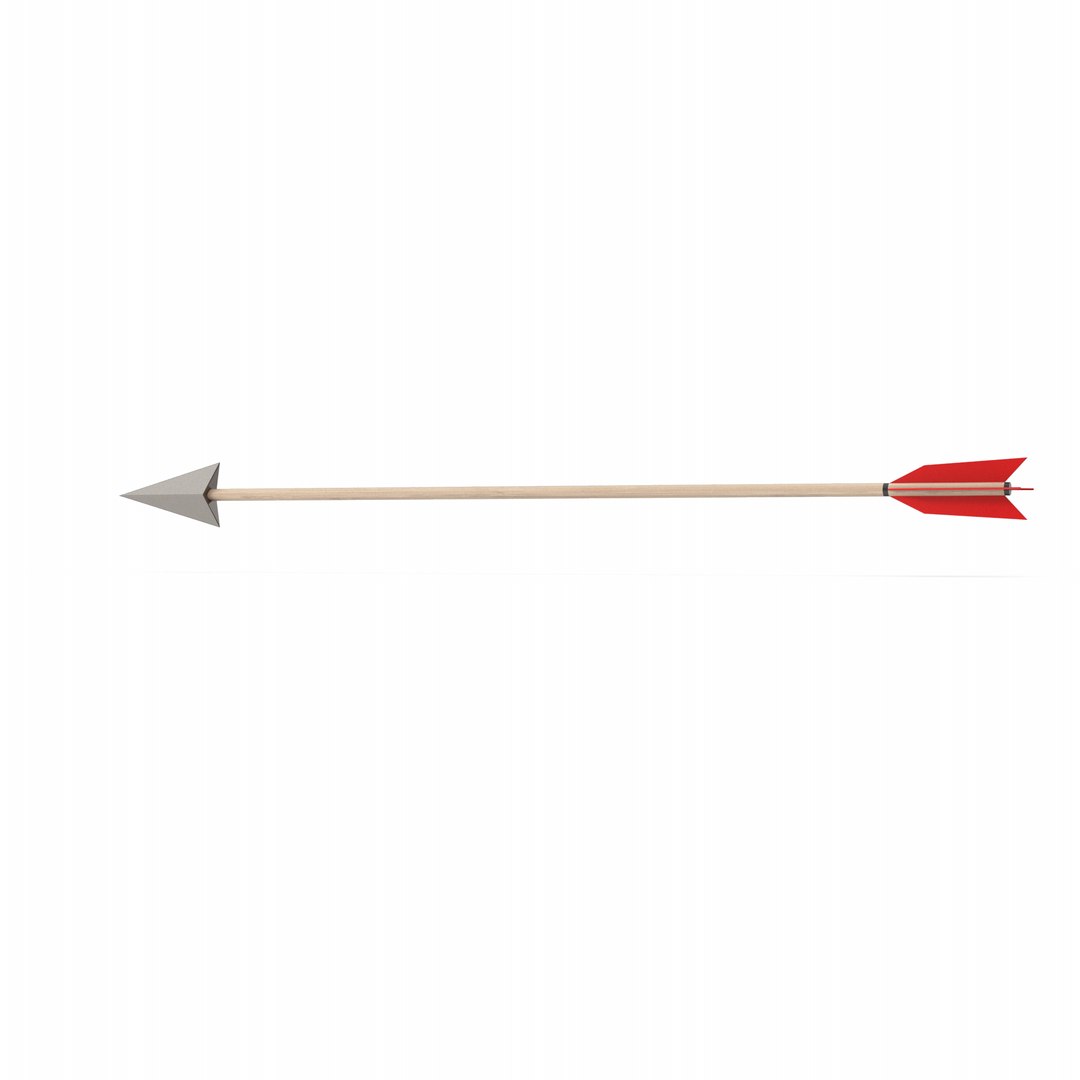 3D Model Wooden Arrow - TurboSquid 2200799