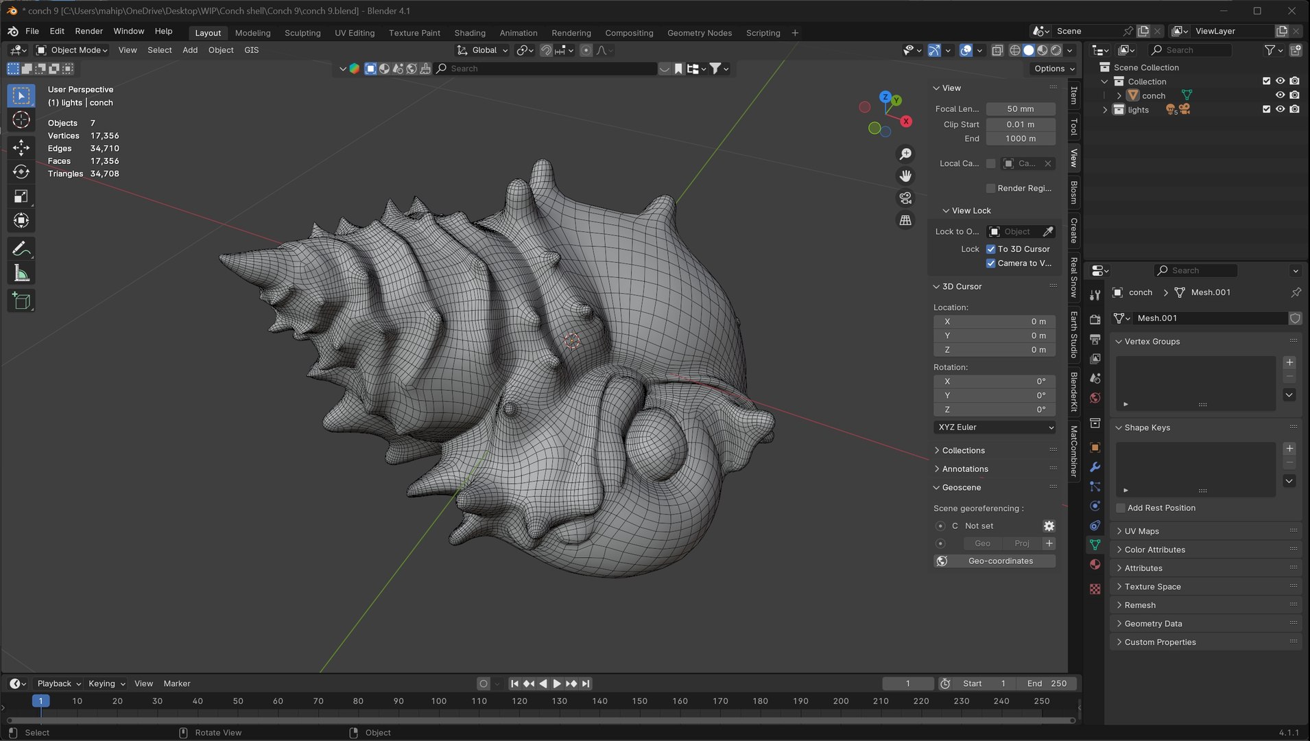 3D Conch Shell V9 - TurboSquid 2370738