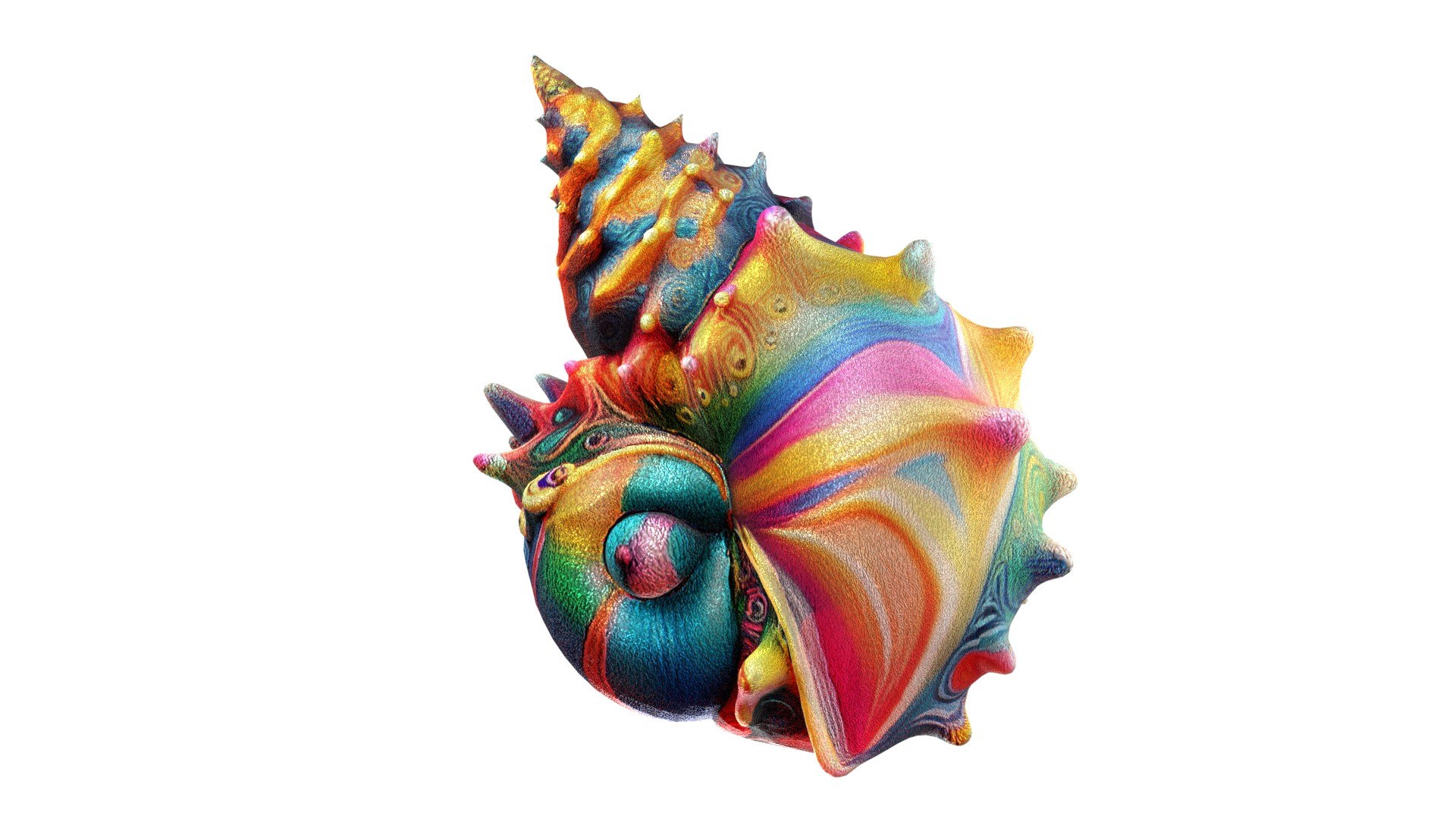 3D Conch Shell V9 - TurboSquid 2370738