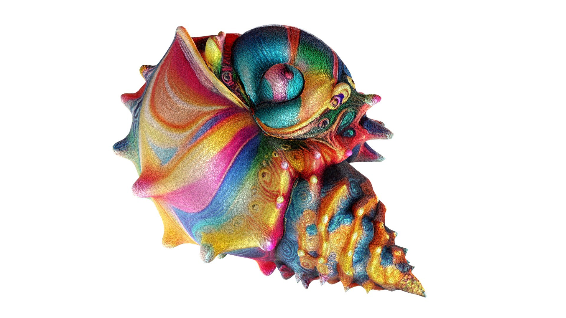 3D Conch Shell V9 - TurboSquid 2370738