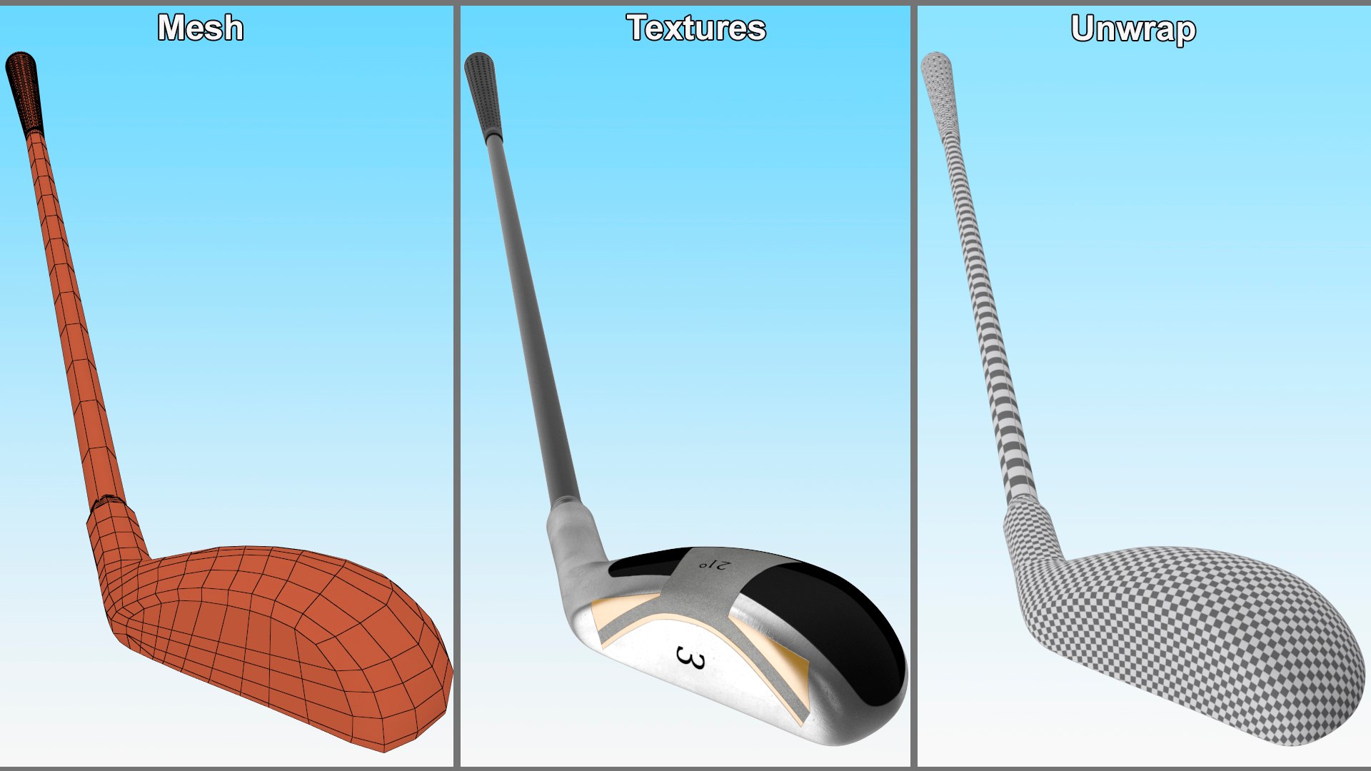 Golf Club 3 Model - TurboSquid 2148447