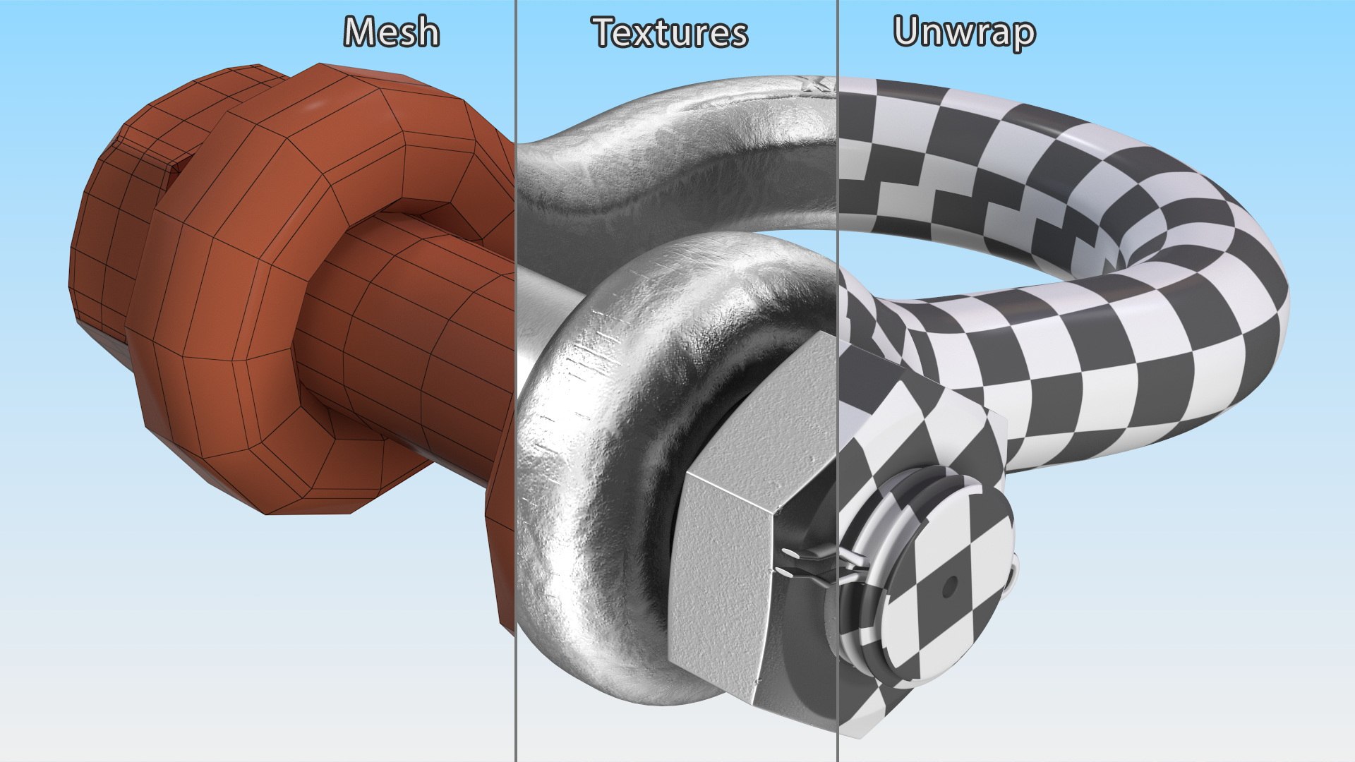 Aluminum Anchor Shackle 3D model - TurboSquid 2022343