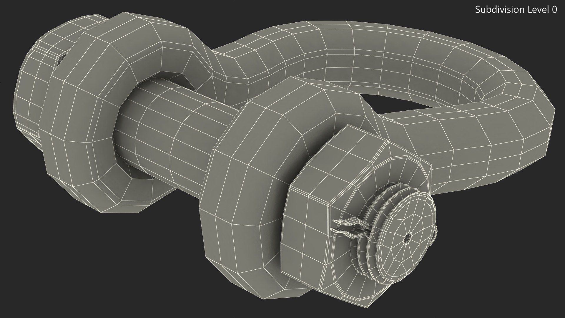 Aluminum Anchor Shackle 3D model - TurboSquid 2022343