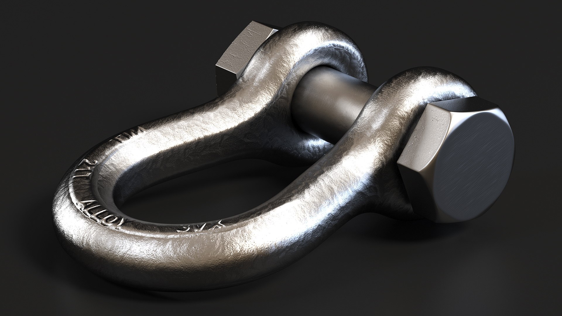 Aluminum Anchor Shackle 3D model - TurboSquid 2022343