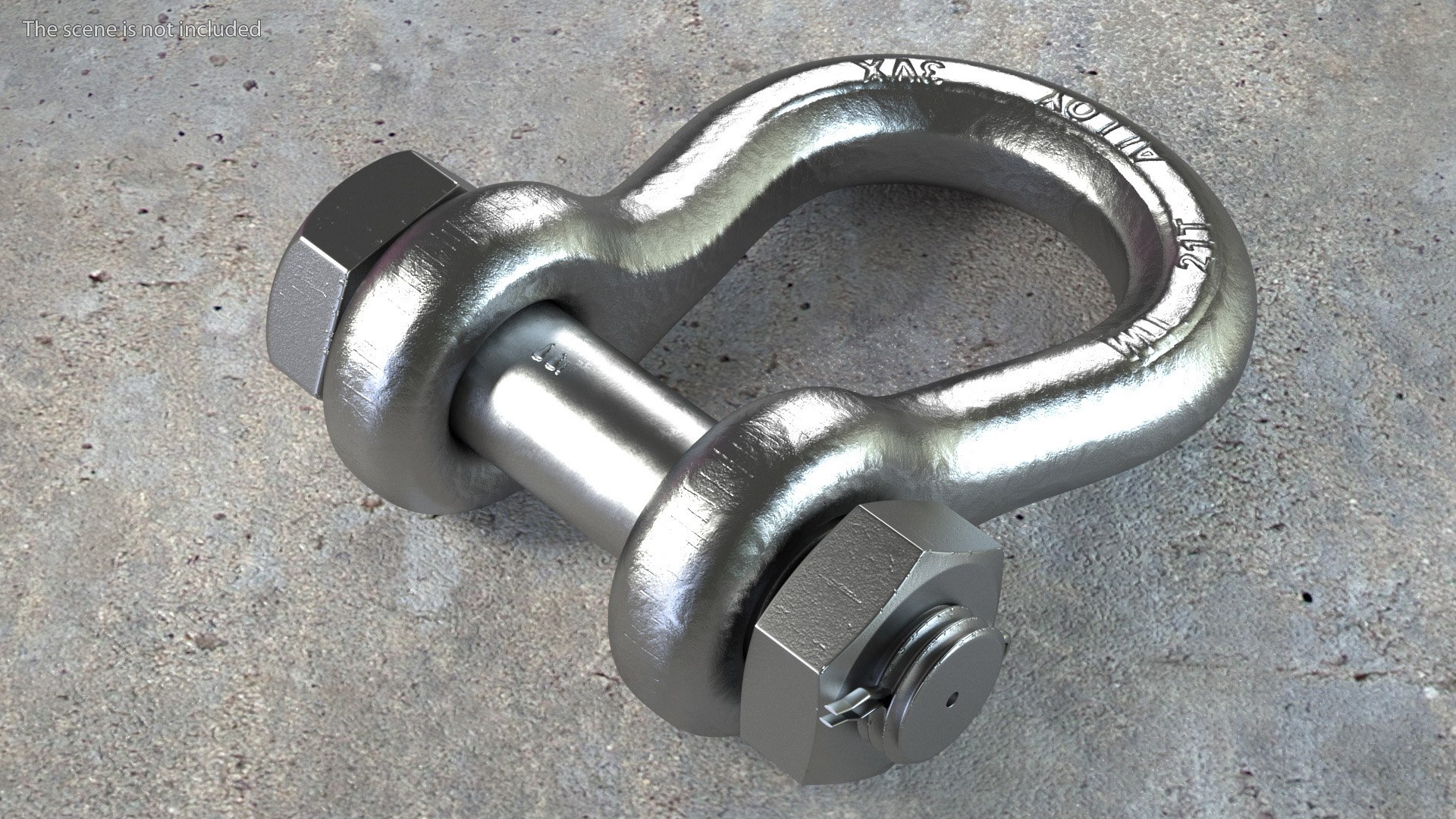 Aluminum Anchor Shackle 3D model - TurboSquid 2022343