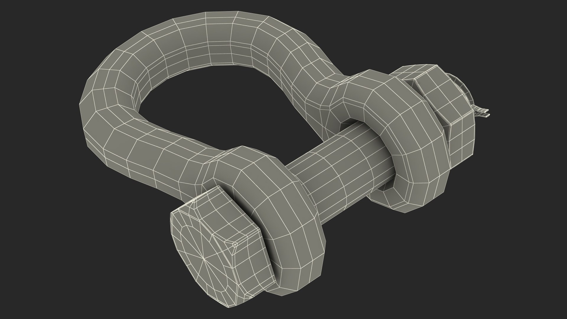 Aluminum Anchor Shackle 3D model - TurboSquid 2022343