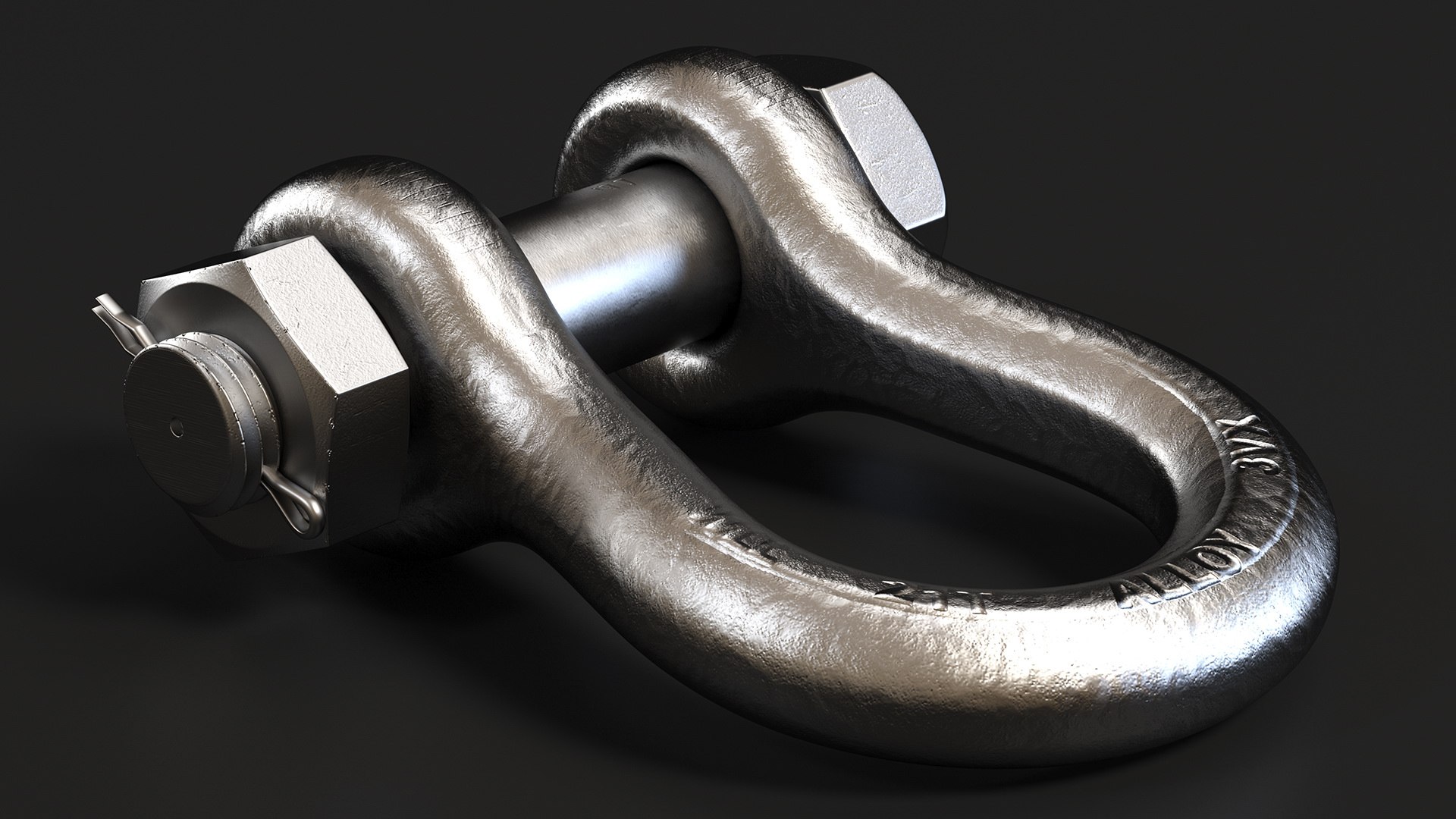 Aluminum Anchor Shackle 3D model - TurboSquid 2022343