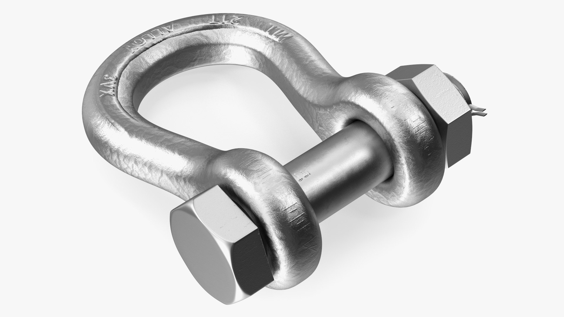 modelo 3d Aluminum Anchor Shackle - TurboSquid 2022343