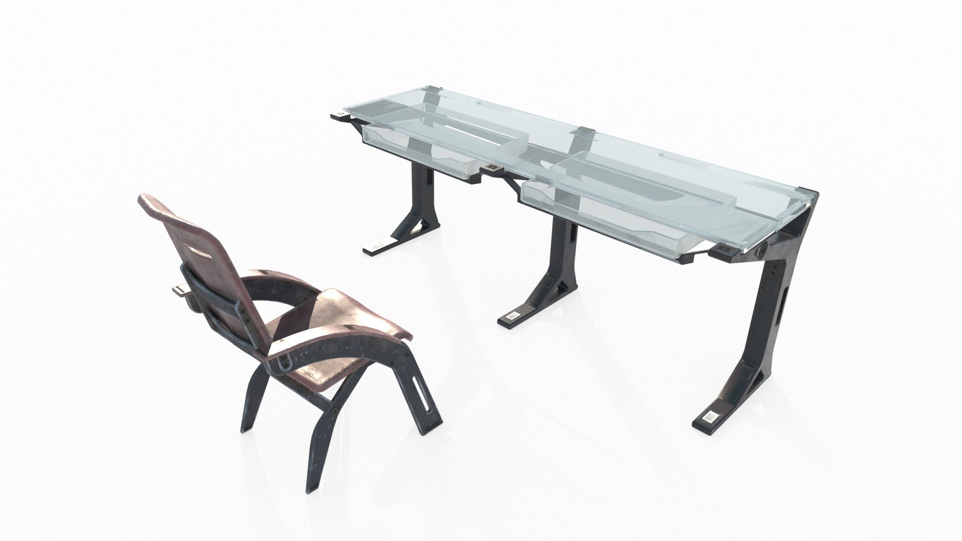 3D Model Science Fiction Style Office Excellence - TurboSquid 2311247