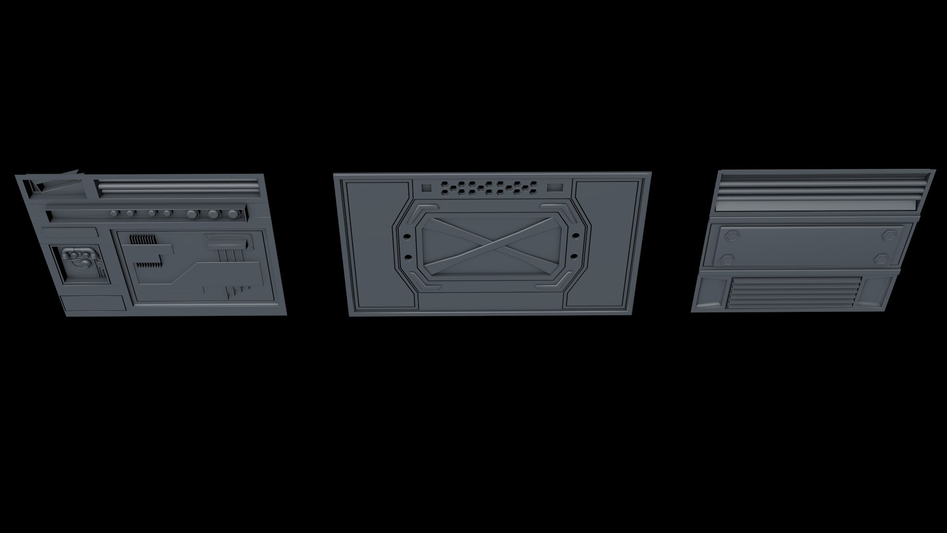 Sci Fi Panels 3D Model - TurboSquid 2198861