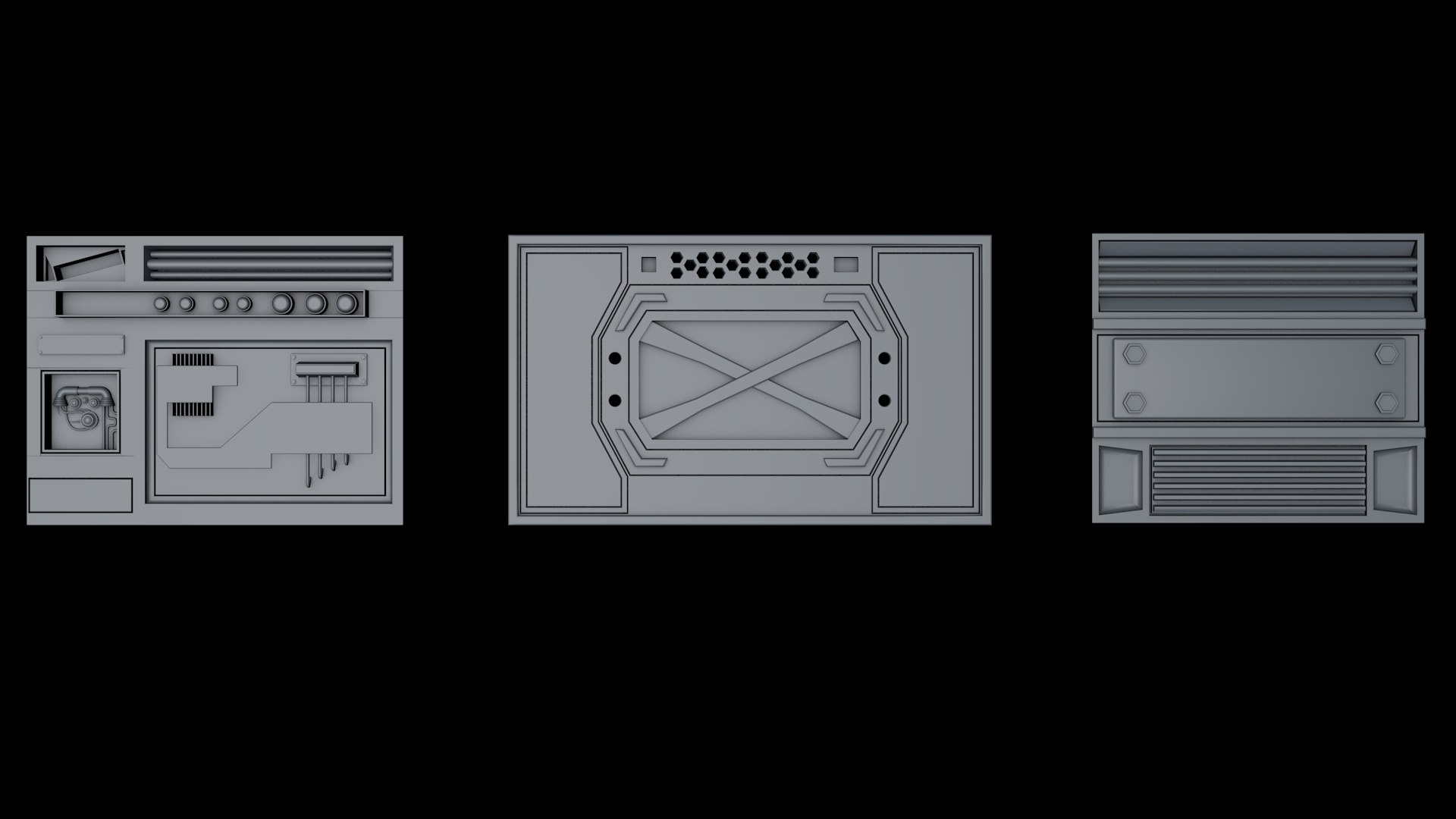Sci Fi Panels 3D Model - TurboSquid 2198861