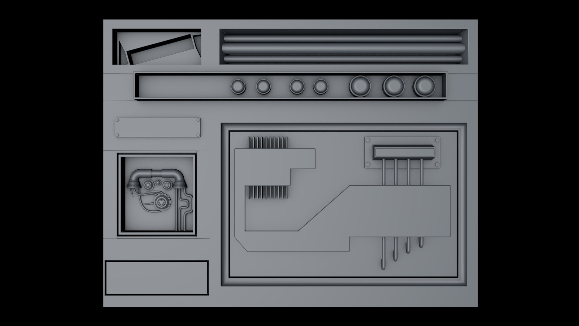 Sci Fi Panels 3D Model - TurboSquid 2198861