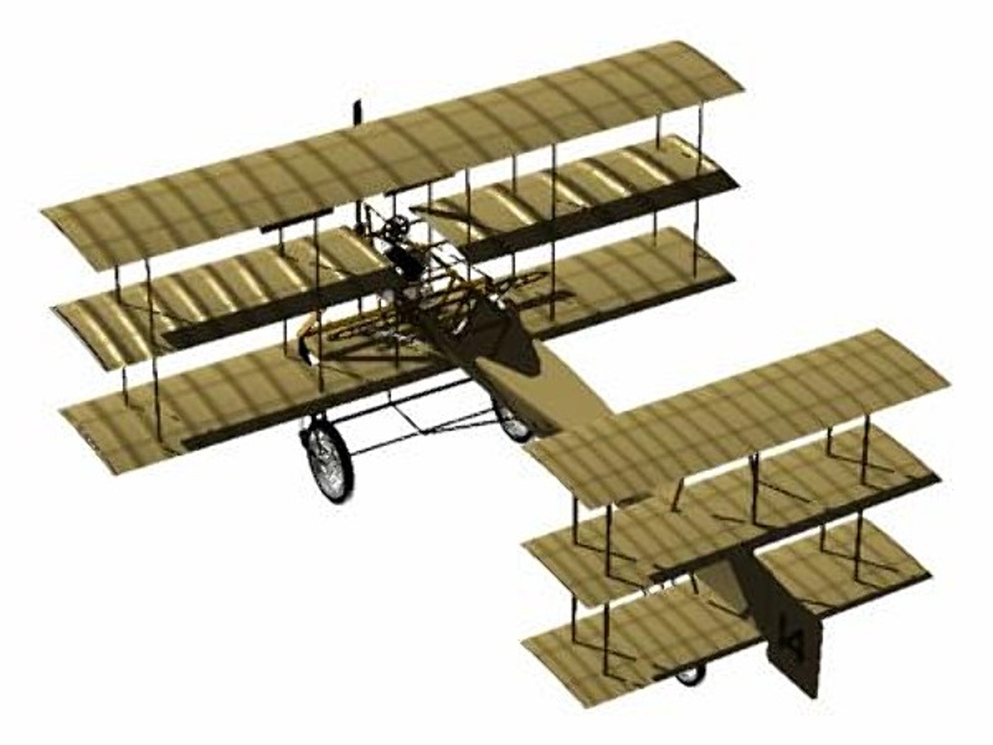 3d Model Avro Triplane