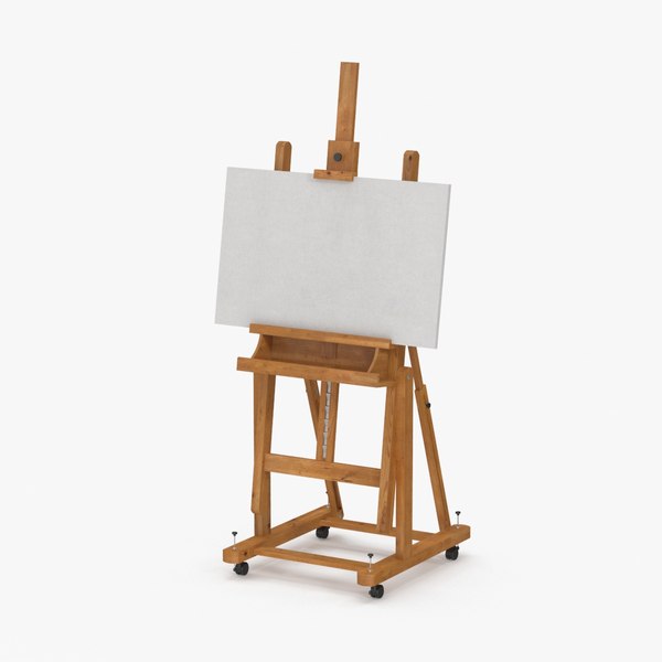 3d model artist easel