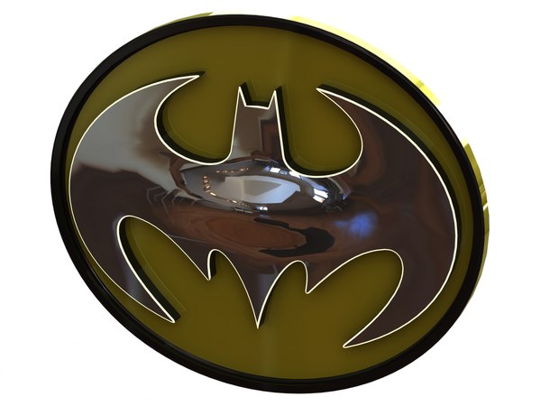 modelo 3d Insignia de Batman abovedada - TurboSquid 2162744