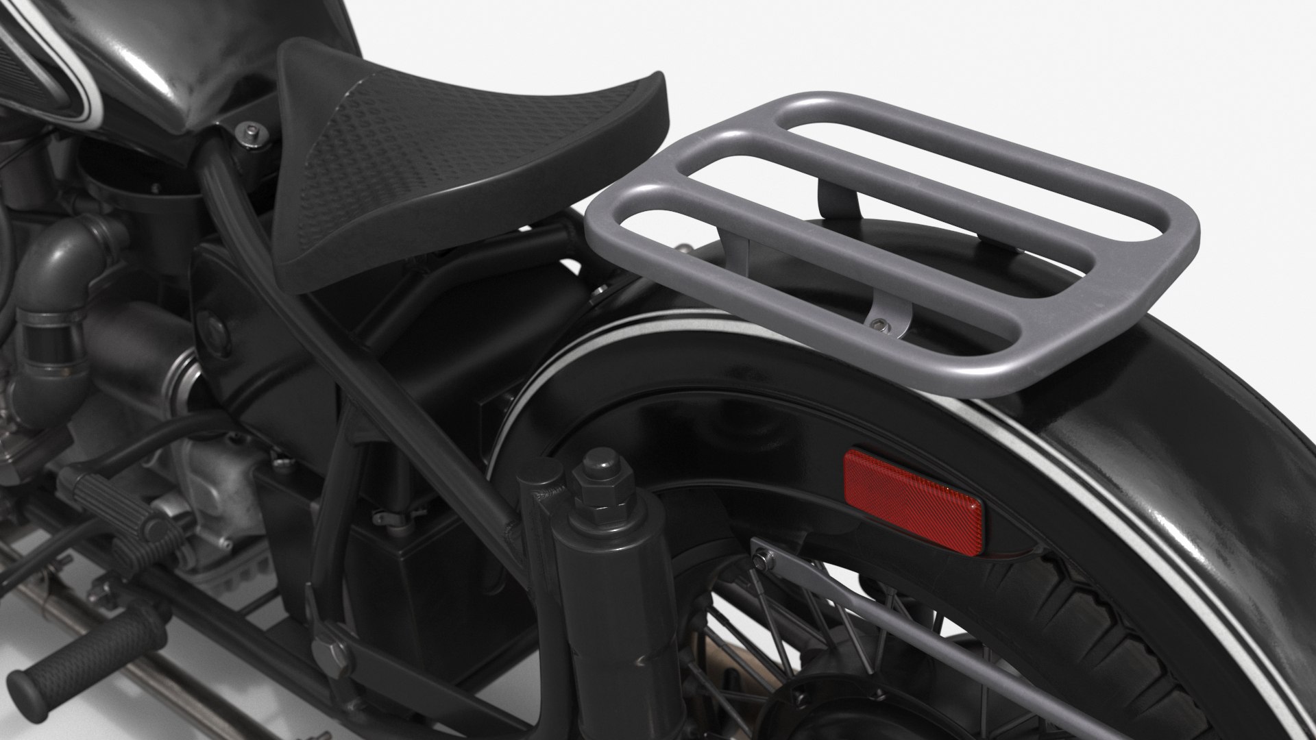 Motorcycle Ural M70 Black Rigged 3D Model - TurboSquid 2397548