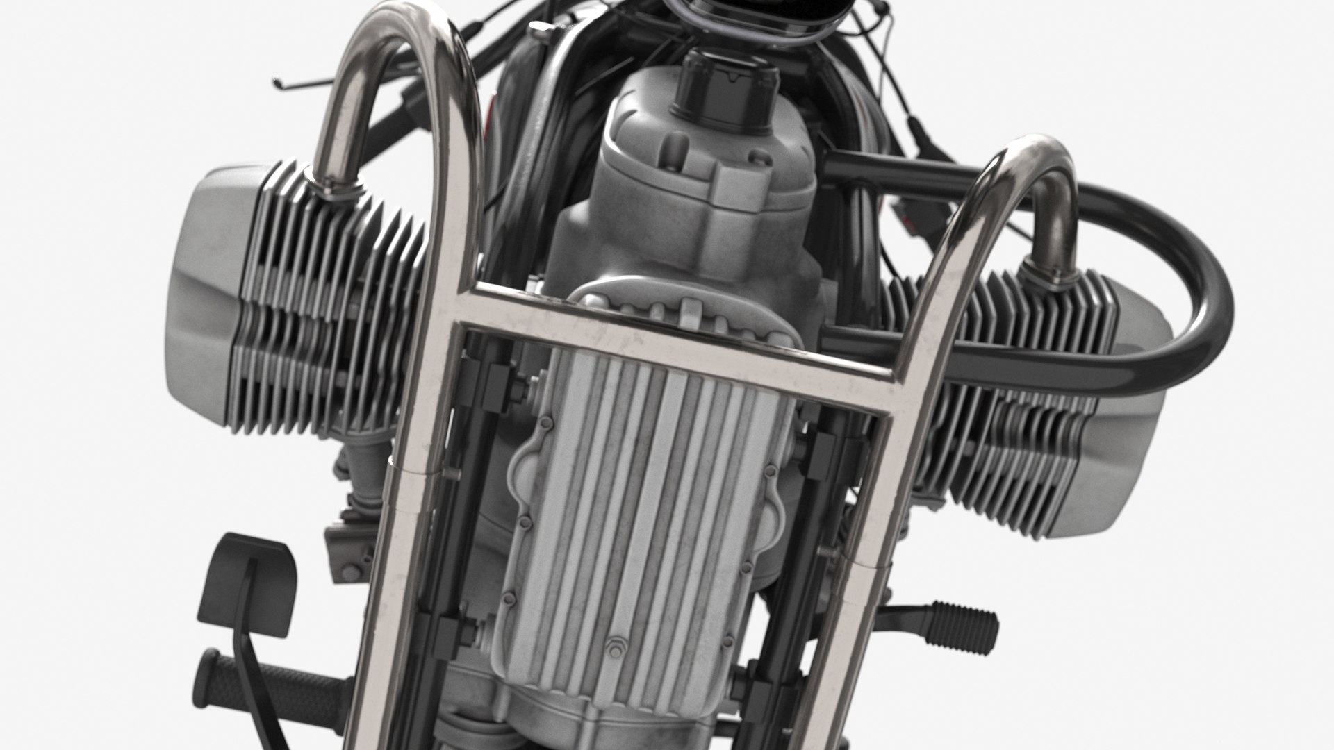 Motorcycle Ural M70 Black Rigged 3D Model - TurboSquid 2397548