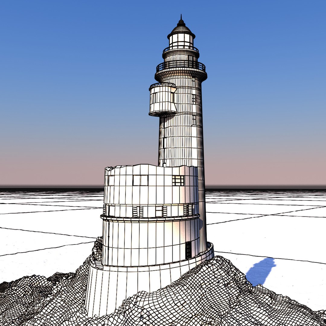 Old Lighthouse V-ray Scene Model - TurboSquid 1715164