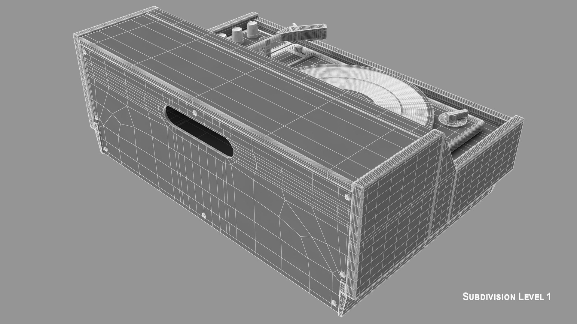 Retro Turntable 3D Model - TurboSquid 1917235