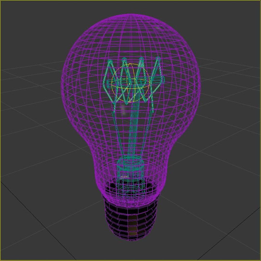 3d edison light bulb
