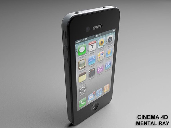 3d model apple iphone 4s