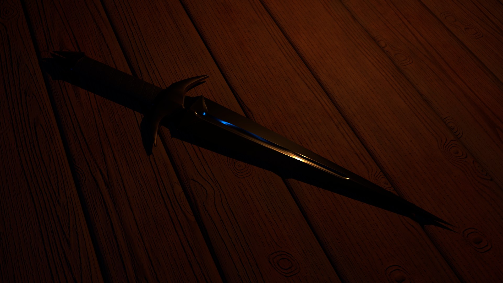 Long Dagger 3D Model - TurboSquid 1639425