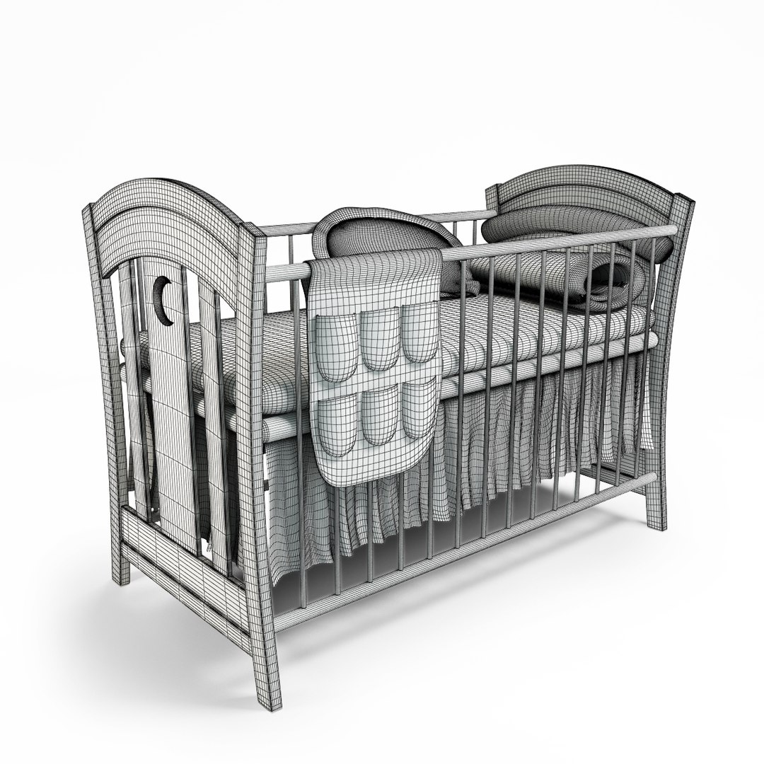 Cot Baby 3d Model