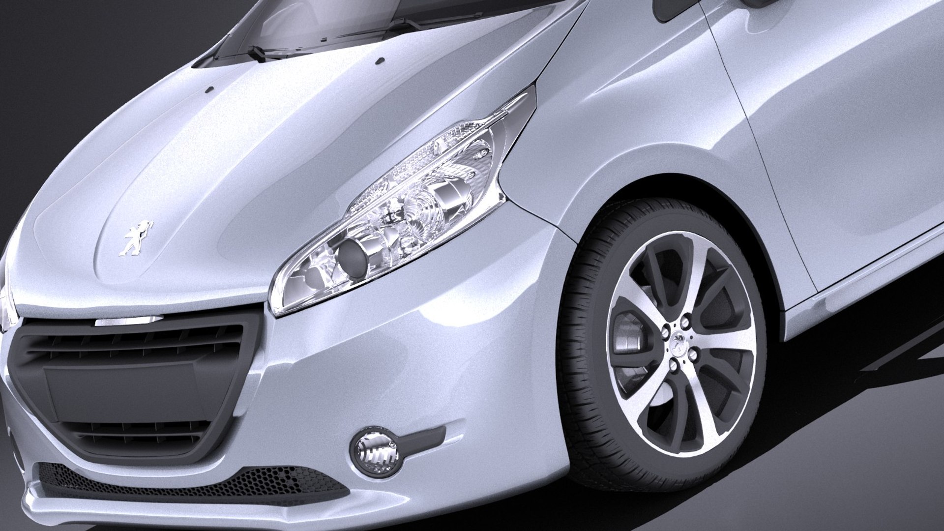 3D Model Peugeot 208 2014 - TurboSquid 1211311